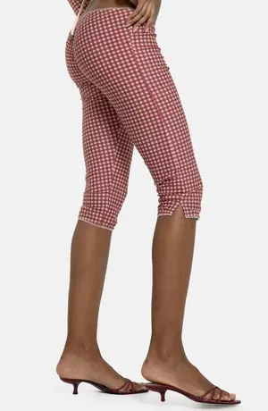JADED LONDON Gingham Capri Pants
