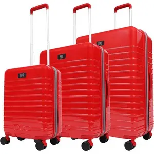 FUL / FIAT 3-piece Hardside Spinner Luggage Set - Red