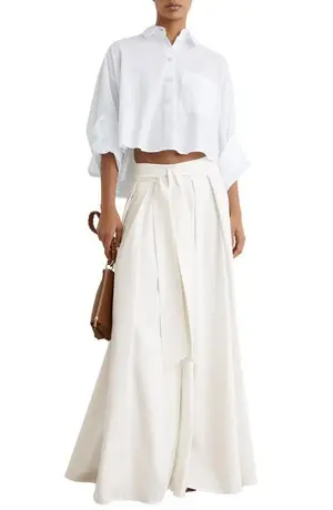 REISS Simone Pleated Maxi Skirt