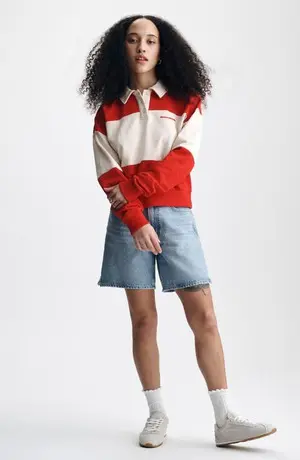 Brooklyn Industries Colorblock Polo Sweatshirt
