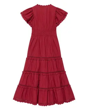 Mint Velvet Cotton Ruffle Maxi Dress