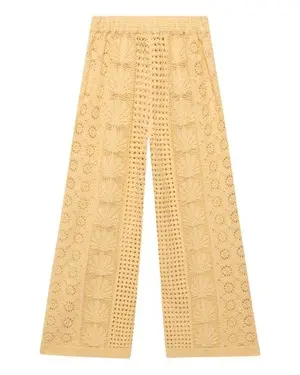 Mint Velvet Crochet Knit Trousers