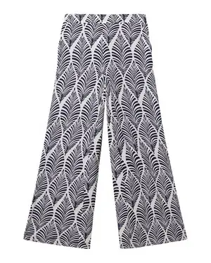 Mint Velvet Leaf Print Wide Leg Trousers