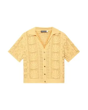 Mint Velvet Crochet Knit Shirt