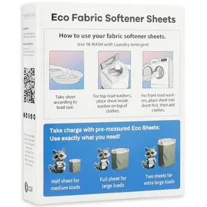MORNINGRAIN Eco Fabric Softener Sheets, Fragrance Free, 30 Sheets