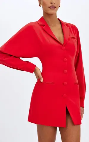 MISS CIRCLE NEW YORK Blythe Batwing Blazer Mini Dress