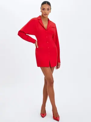 MISS CIRCLE NEW YORK Blythe Batwing Blazer Mini Dress