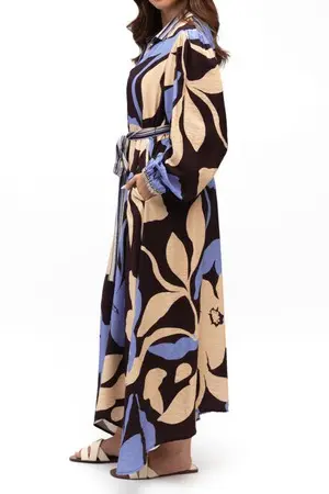 STUDIBAKER HAWK Flora Maxi Shirt Dress