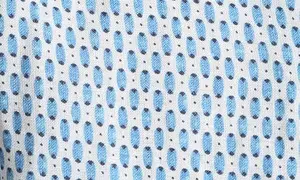 UNTUCKIT Redcroft Microprint Short Sleeve Linen Button-up Shirt