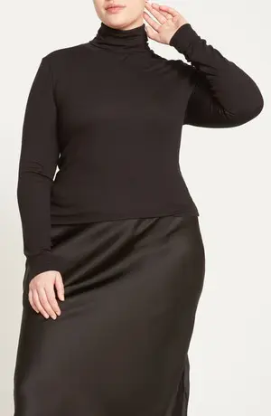 Universal Standard Foundation Turtleneck - Black