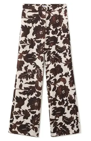 Mango Floral Print Pants