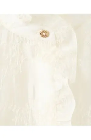 Mango Floral Embroidery Woven Shirt