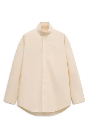 Mango Layered Collar Button-up Shirt - Yellow