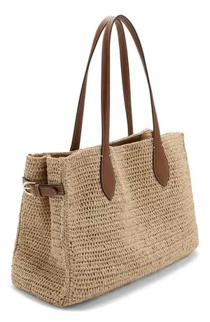 Mango Raffia Crochet Tote
