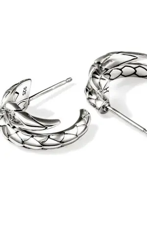 John Hardy Naga Hoop Earrings