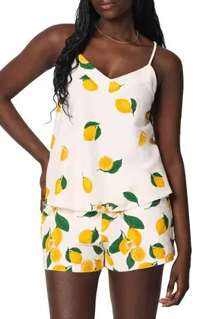 BEDHEAD PAJAMAS Print Short Pajamas - Main Squeeze Border