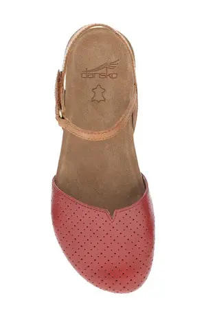 Dansko Rowan Flat - Red Perf