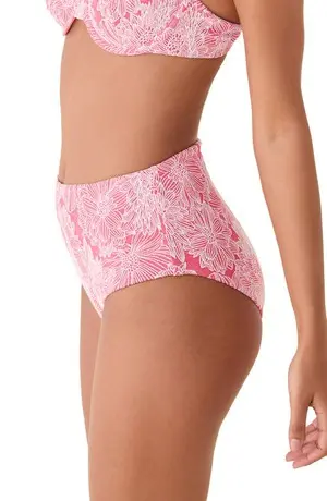 ANDIE The High Waist Floral Jacquard Bikini Bottoms