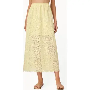 Cami Nyc Effie Lace Midi Skirt - Buttercup