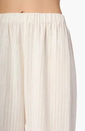 Cami Nyc Lima Metallic Stripe Wide Leg Cotton Pants