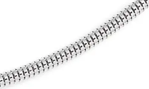THE SIS KISS Sophia Snake Chain Choker Necklace - Silver