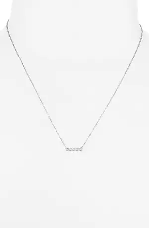 THE SIS KISS Loverly Crystal Bar Necklace