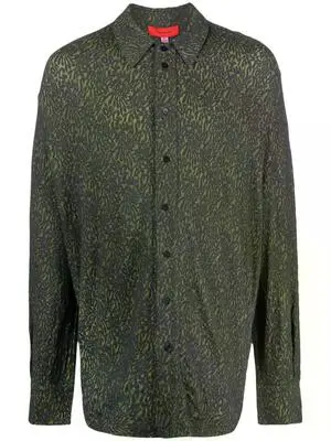 Eckhaus Latta Skrunk Patterned-jacquard Shirt