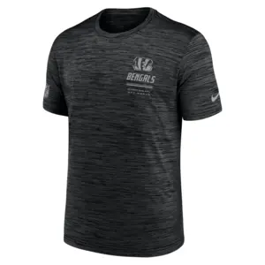 Nike Cincinnati Bengals Sideline Team Issue Velocity Dri-fit Nfl T-shirt - Black
