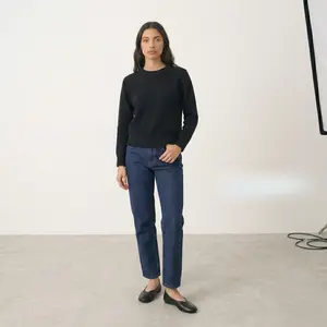 AMIE RAFA Erika Leather Ballet Flats - Black