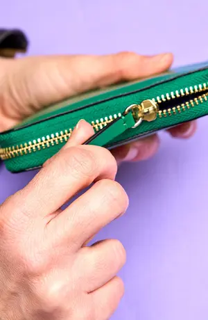 TUSK Joy Zip Around Wallet - Emerald