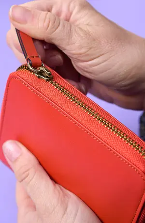 TUSK Joy Zip Around Wallet - Orange