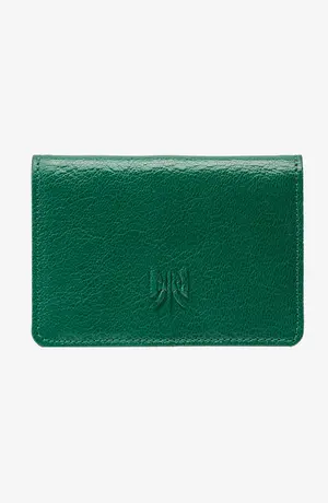 TUSK Siam Business Card Case - Emerald/geranium