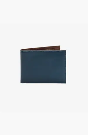 TUSK Leonardo Compact Billfold Blue/chocolate