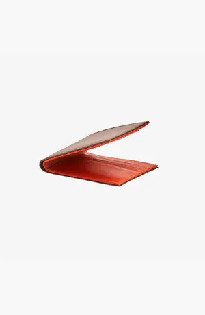 TUSK Leonardo Compact Billfold - Chocolate/orange