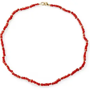 SYNA JEWELS Beaded Necklace - Coral