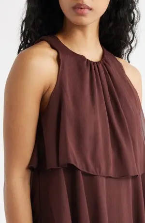 Mango Ruffle Mini Dress