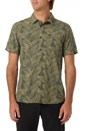 O'Neill Trvlr Perforated Short Sleeve Performance - Dark Olive
