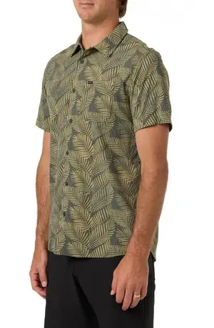 O'Neill Trvlr Perforated Short Sleeve Performance - Dark Olive