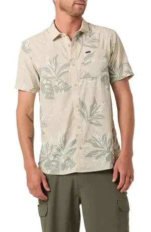 O'Neill Trvlr Perforated Short Sleeve Performance Light Khaki