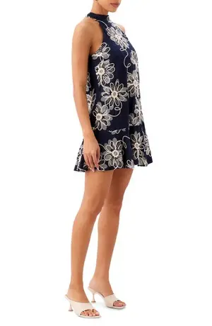 Fifteen Twenty Brenda Embroidered Halter Dress
