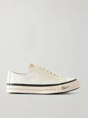 Visvim Nolan Suede-trimmed Canvas Sneakers - Neutrals