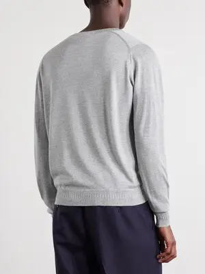John Smedley Bill Nighy Collaboration V-neck Merino Wool Sweater