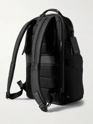 HORIZN STUDIOS Midtown Leather-trimmed Backpack
