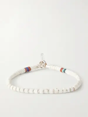 Men's White Bead Bracelets