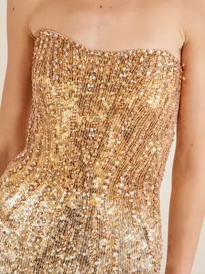 Jenny Packham Lior Embellished Gown - Silver