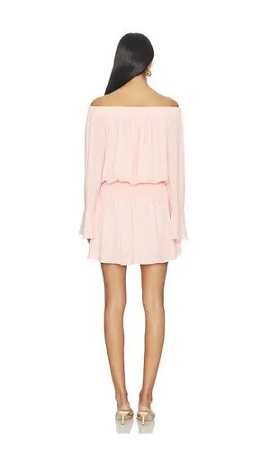 MORE TO COME Off-the-shoulder Mini Dress With Button Detail