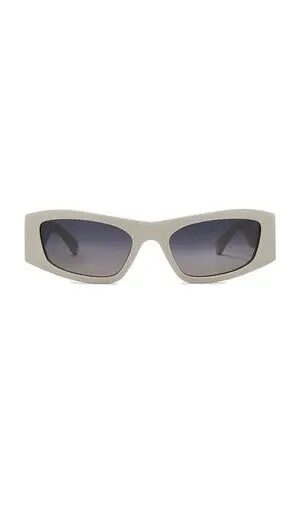 Women's Curved Rectangular Colorblock Sunglasses