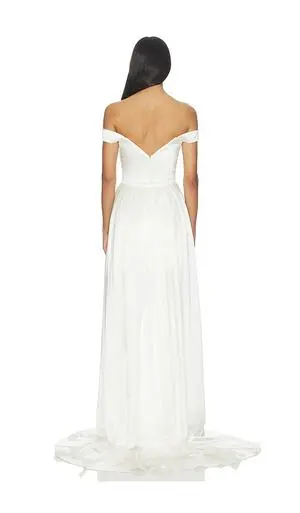 SAU LEE Vittoria Satin Dress
