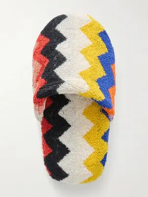 Missoni Striped Cotton-terry Slippers