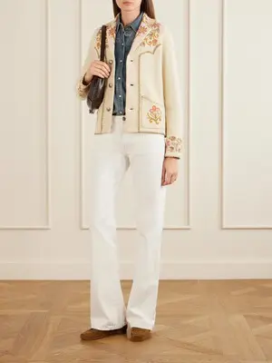 Ralph Lauren Bella Crochet-trimmed Cotton And Cashmere-blend Cardigan
